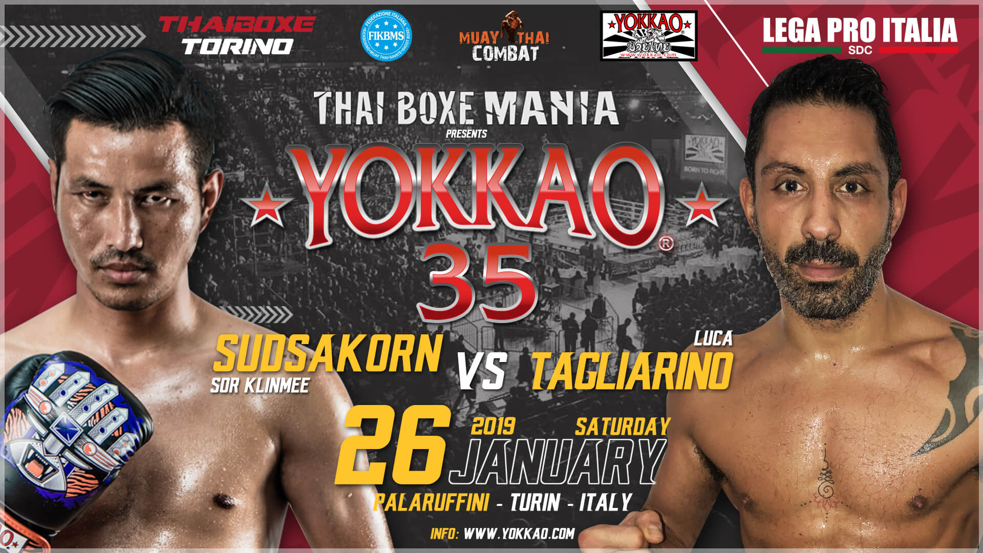 YOKKAO 35: Sudsakorn Sor Klinmee vs Luca Tagliarino | YOKKAO