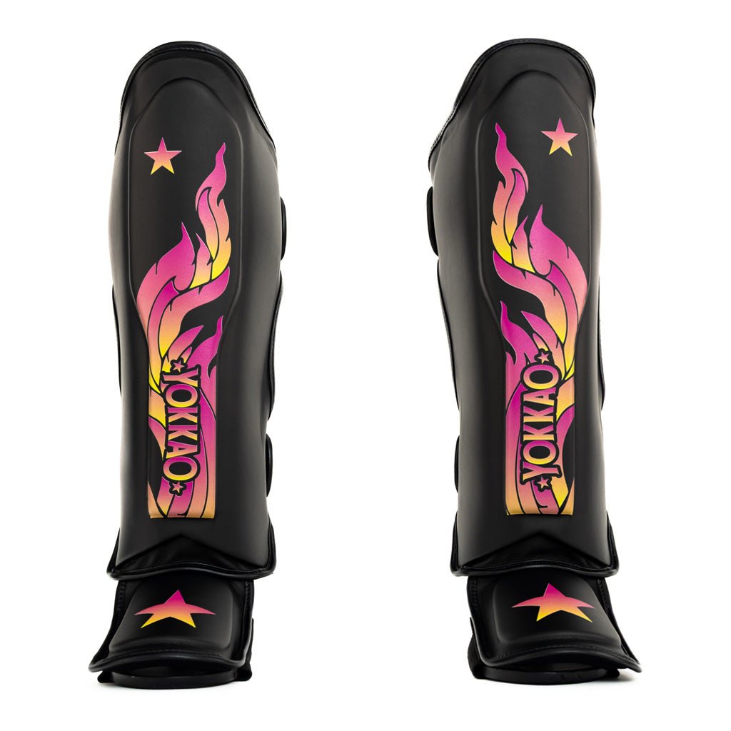 The Flame Shin Guards – Premium Muay Thai, MMA & Kickboxing Protection ...