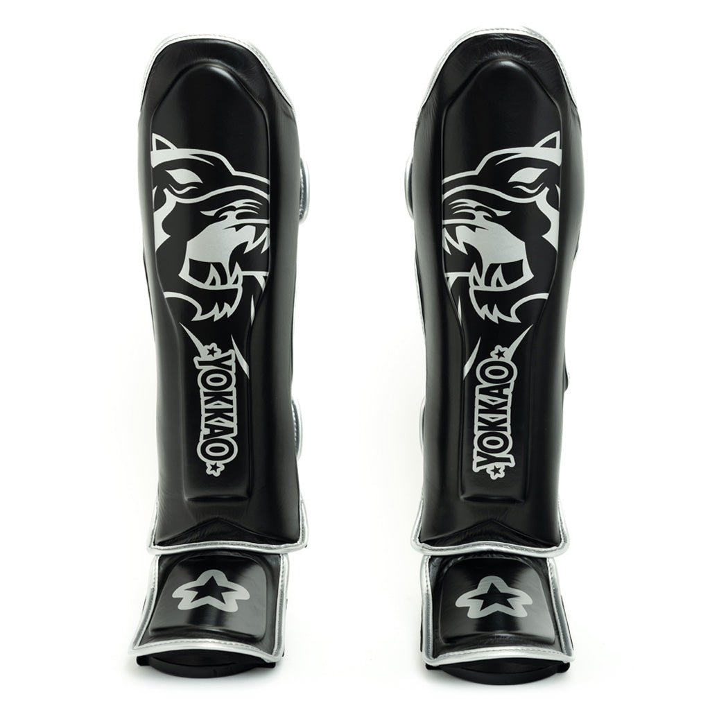 Original Shin Guards Silver - Premium Muay Thai Gear | YOKKAO USA