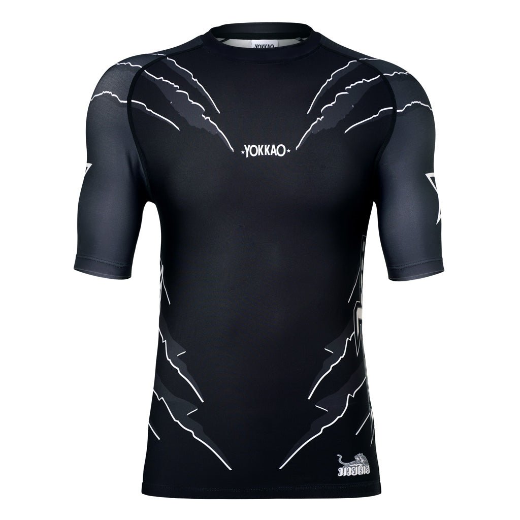 Scratch Compression Rashguard Short Sleeve Shirts FITNESS | YOKKAO