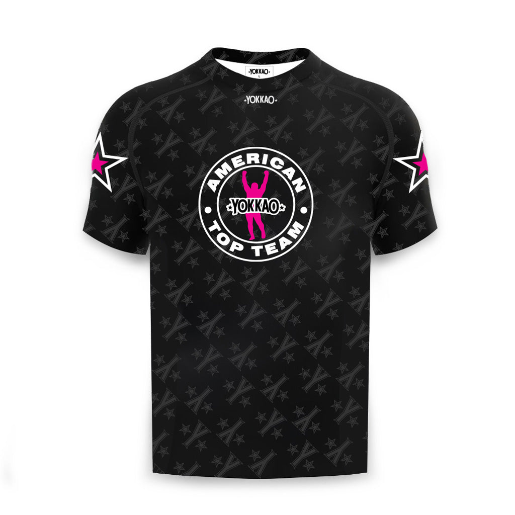 American Top Team Monogram Compression Rashguard - Short Sleeve Elite ...