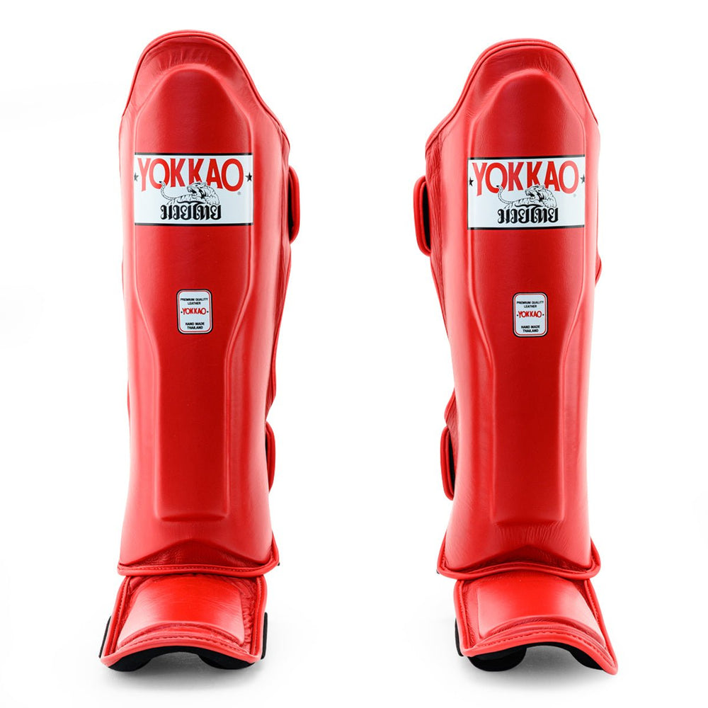 Muay Thai Shin Guards Matrix Red Shin Guards| YOKKAO USA